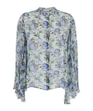 SEMICOUTURE Long Sleeve Printed Blouse