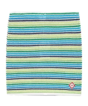 Casablanca Striped Knitted Mini Skirt With Logo Detail