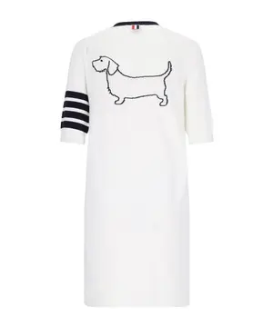 Thom Browne Hector Motif Mini Dress