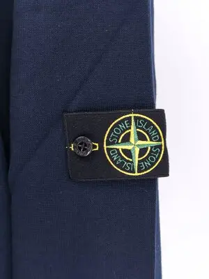 Stone Island Compass Patch Crewneck Jumper - Blue