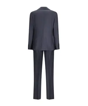 LARDINI Single-breasted Wool Suit - Black
