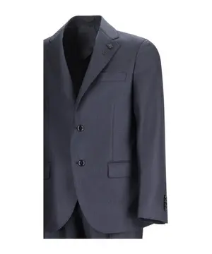 LARDINI Single-breasted Wool Suit - Black