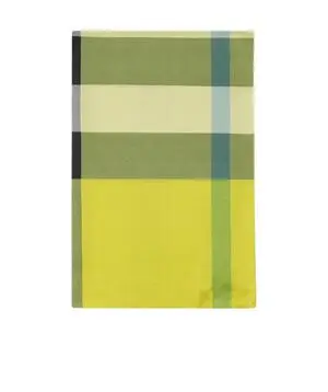 Burberry Plaid Detail Scarf - Yellow
