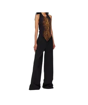 JEAN PAUL GAULTIER Graphic Print Halterneck Top