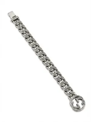 Gucci Interlocking G Chain Bracelet In Silver - Gray