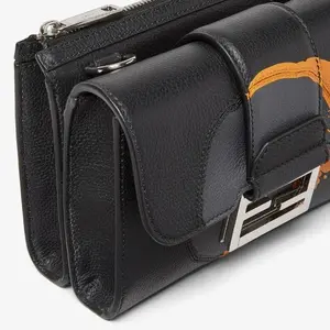 Fendi Leather Bag With Macro Dots Inlay