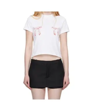 Sandy Liang Bow Detail T-shirt