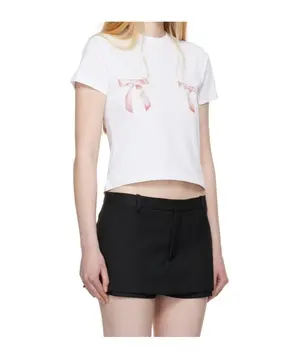 Sandy Liang Bow Detail T-shirt