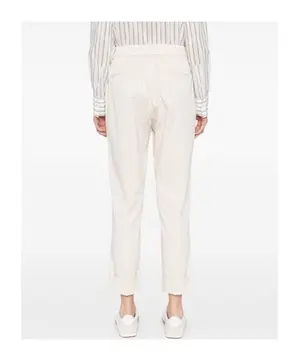 Peserico Tailored Cuffed Hem Trousers - Beige