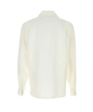 Dolce & Gabbana Dolce Gabbana Long-sleeved Hawaii Shirt - White