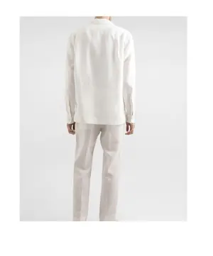 Dolce & Gabbana Dolce Gabbana Long-sleeved Hawaii Shirt - White