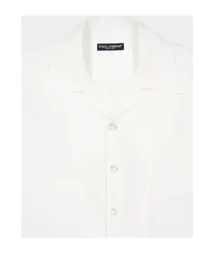 Dolce & Gabbana Dolce Gabbana Long-sleeved Hawaii Shirt - White