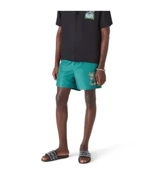 Casablanca Embroidered Palm Tree Swim Shorts