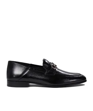 FERRAGAMO Gancini Loafers - Black