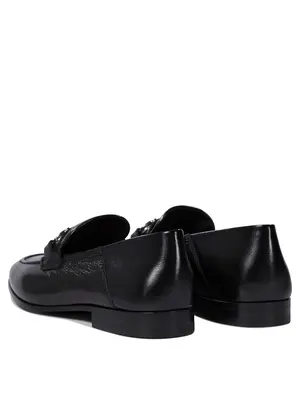 FERRAGAMO Gancini Loafers - Black