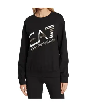 EA7 Crewneck Logo Sweatshirt - Black