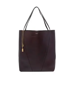 Chloé Spin Tote Bag With Pendant - Black