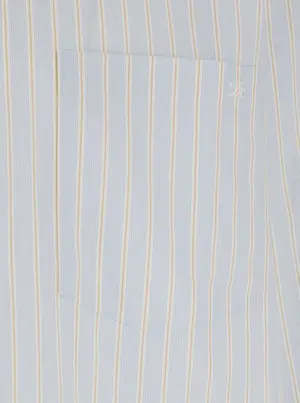 DUNST Oversized Striped Shirt - White