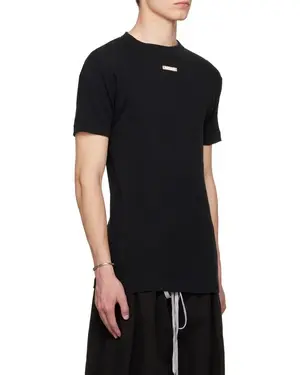 MAISON MARGIELA Logo Patch Knitted T-shirt - Black