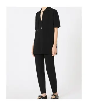 Max Mara Viscose Crêpe Ankle Length Trousers