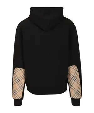 Burberry Checked Patch Hoodie