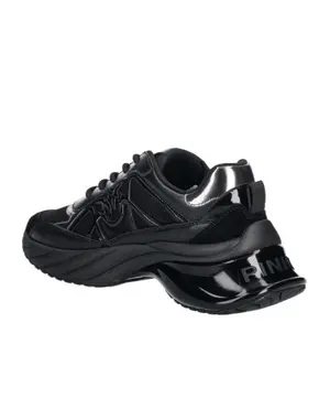 Pinko Logo Detailed Lace-up Sneakers - Black