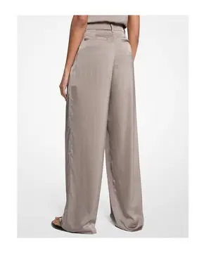 Michael Kors Pleated Wide-leg Trousers - Chestnut