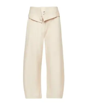 J.W.ANDERSON Jw Anderson Fold-over Trousers - Beige