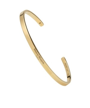 MAISON MARGIELA Logo Cuff Bracelet - Gold