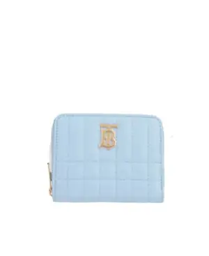Burberry Lola Quilted Zipped Wallet - Blue