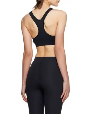 JIL SANDER Logo Printed Sport Bra - Black