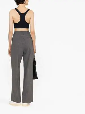 JIL SANDER Logo Printed Sport Bra - Black