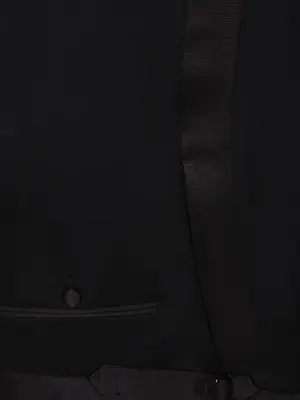 TOM FORD Satin-lapel Single-breasted Suit - Black