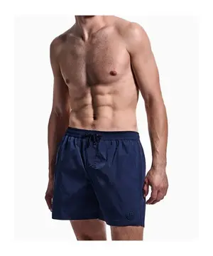 Giorgio Armani Logo Patch Drawstring Swim Shorts
