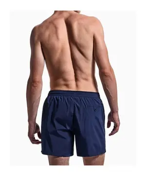 Giorgio Armani Logo Patch Drawstring Swim Shorts