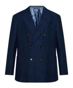 Etro Double-breasted Blazer - Navy