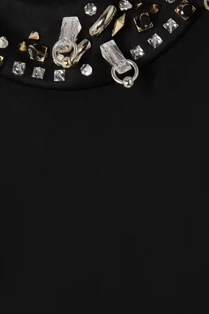 Givenchy Beaded Cutout Crepe Dress