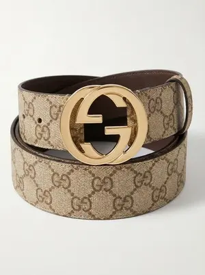 Gucci Interlocking G Buckle Belt - Sand-colored