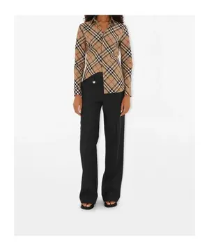 Burberry Long-sleeved Checked Shirt