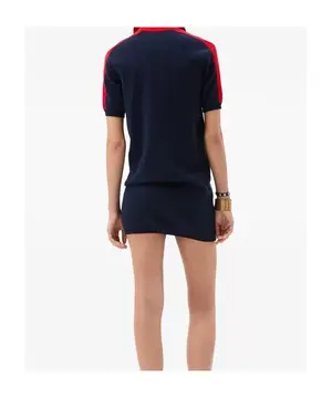 Versace Zipped Knitted Mini Dress - Black