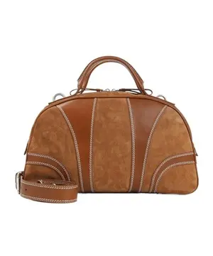 Dries Van Noten Paneled Shoulder Bag - Brown