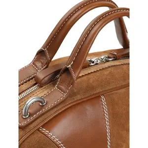 Dries Van Noten Paneled Shoulder Bag - Brown
