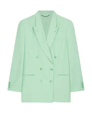 Stella McCartney Oversized Double-breasted Blazer - Green