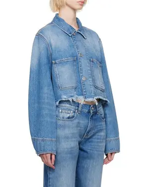 Stella McCartney Distressed Denim Trucker Jacket