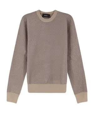 Hugo Boss Textured Crew Neck Sweater