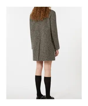 Max Mara Herringbone Tweed Coat