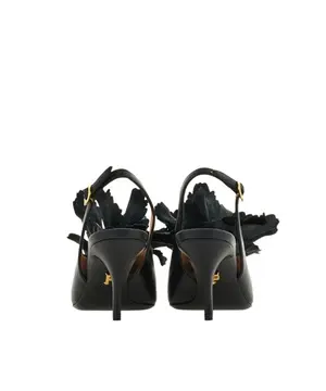 FERRAGAMO Floral Slingback Stiletto Heeled Sandals