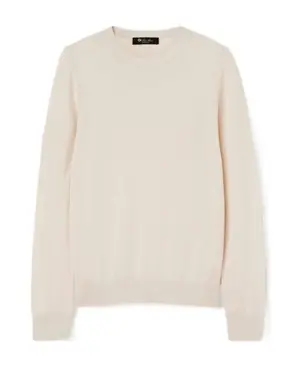 Loro Piana Crewneck Knitted Jumper - Tapioca