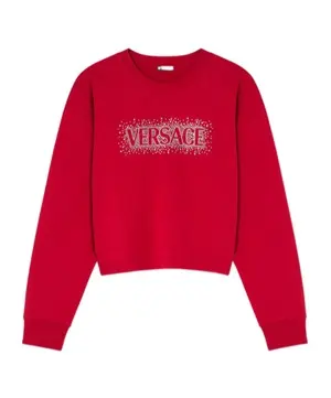 Versace Logo-embellished Crewneck Sweatshirt