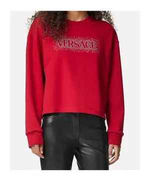 Versace Logo-embellished Crewneck Sweatshirt